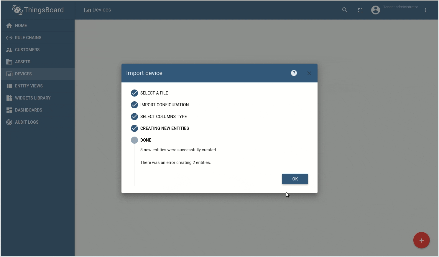 Bulk Provisioning | ThingsBoard Professional Edition